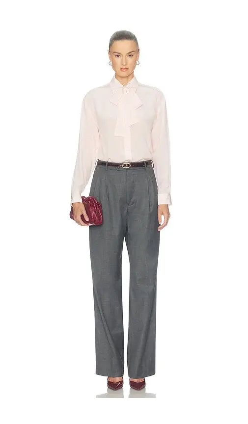 Ulla Johnson Lise Long Sleeve Blouse In Pink