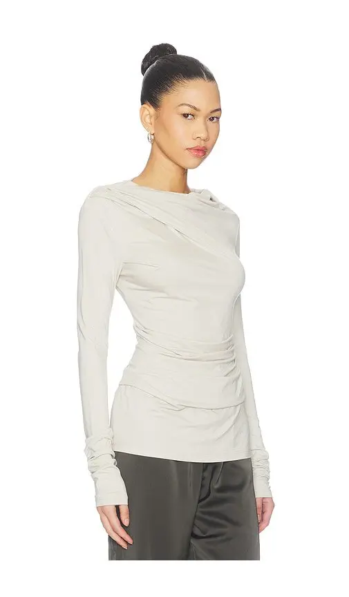 ENTIRE STUDIOS Drape Top In Grey
