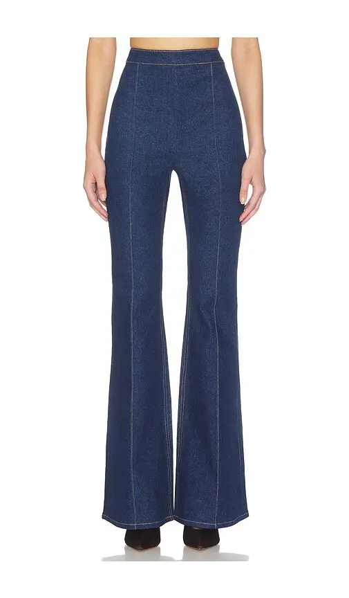 NADINE MERABI Charlotte Denim Trousers - Blue