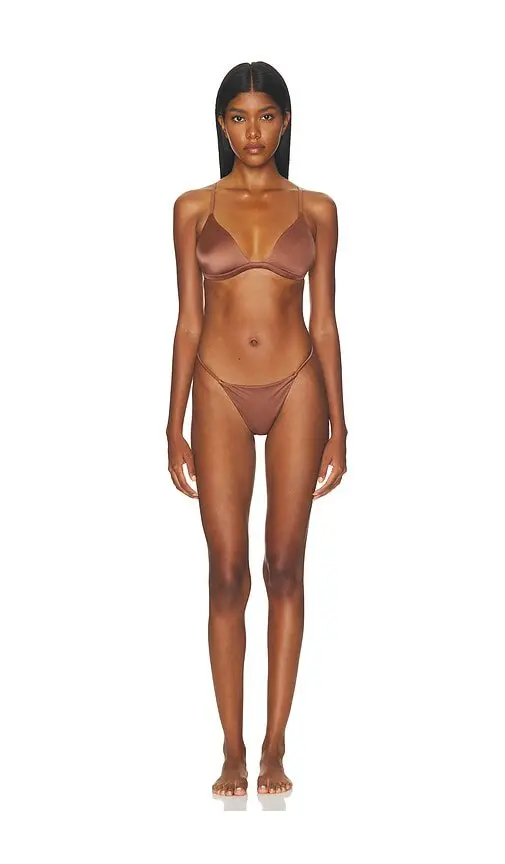NEGATIVE UNDERWEAR Glac? String Thong In Brown