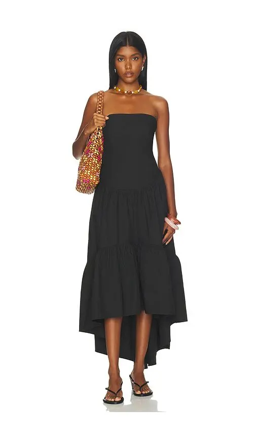Susana Monaco Poplin Tube High Low Dress