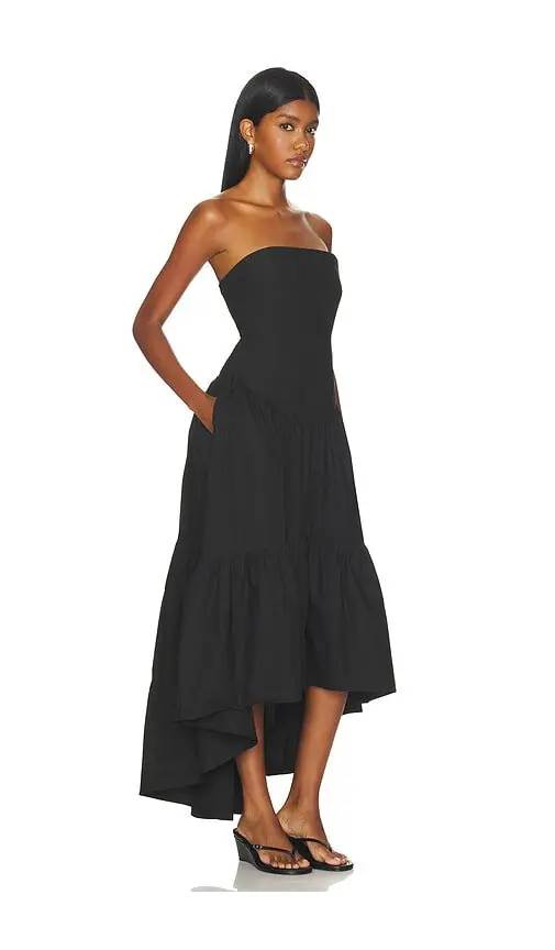 Susana Monaco Poplin Tube High Low Dress