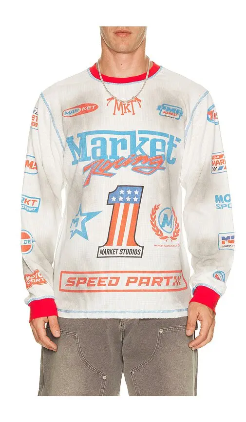 MARKET Speed Part Thermal Long Sleeve Tee