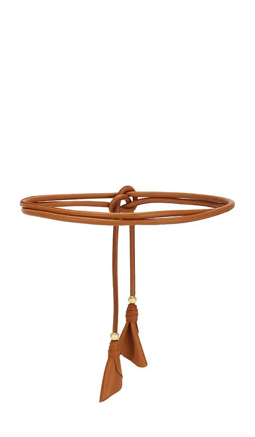 Zimmermann Foam Petals Thin Belt In Tan