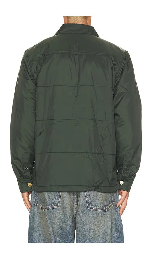 DARK SEAS Machinist Nylon Shirt Jacket In Green