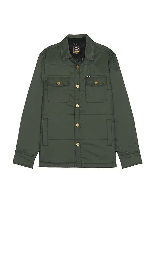 DARK SEAS Machinist Nylon Shirt Jacket In Green
