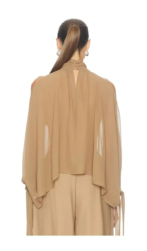 NONCHALANT LABEL Juno Blouse In Brown