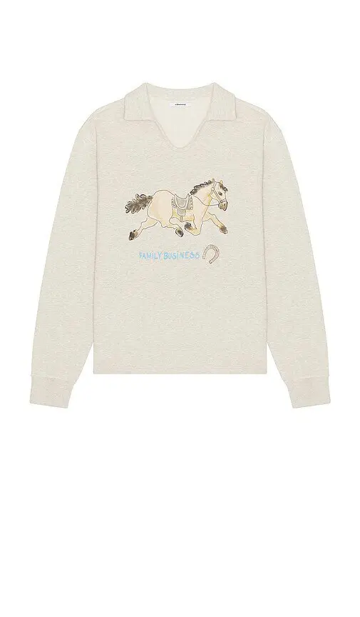 EDMMOND STUDIOS Family Business Sweatshirt In Light Grey
