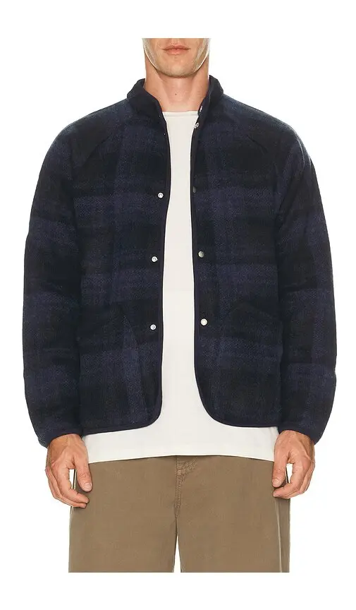 EDMMOND STUDIOS Atelier Jacket In Blue - Plain Navy