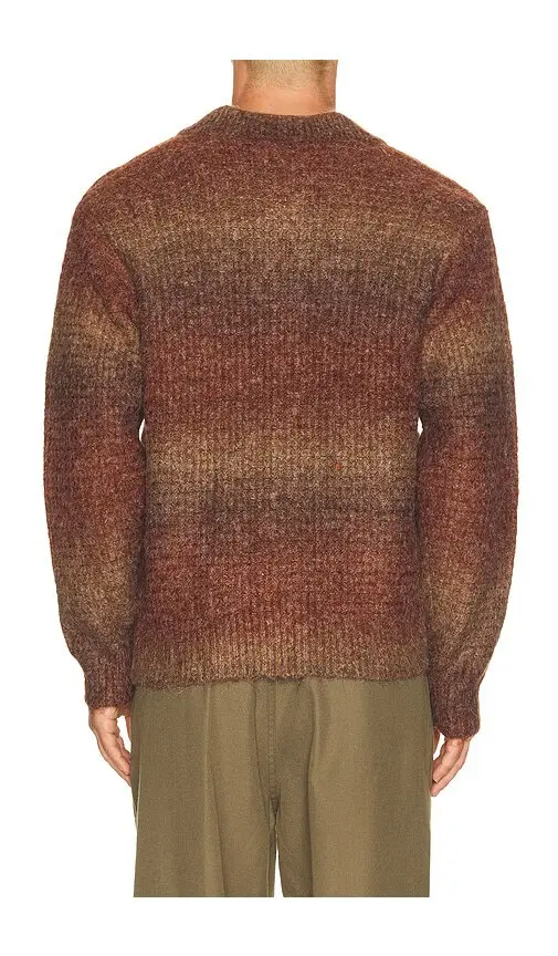 Obey Anton Gradient Cardigan In Brown