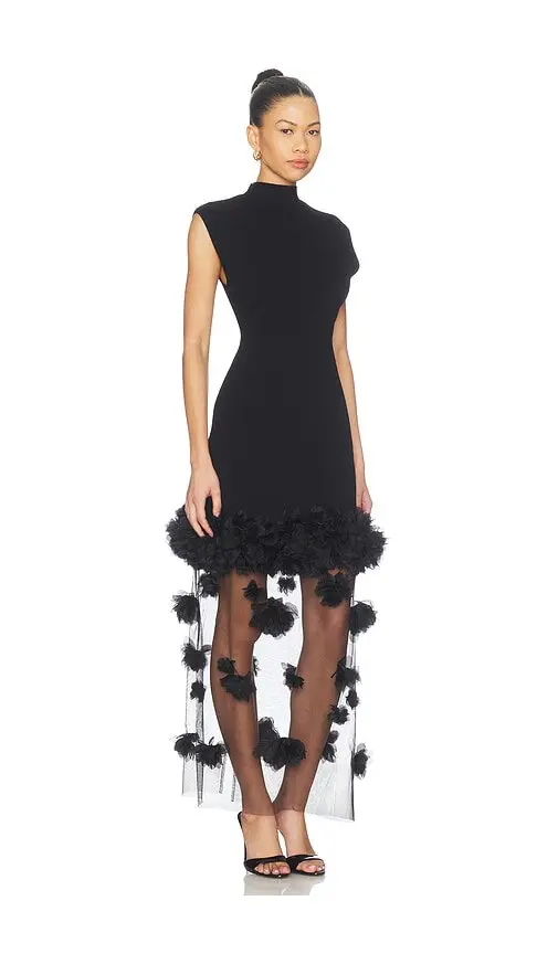 Aje Fleura Knit Midi Dress