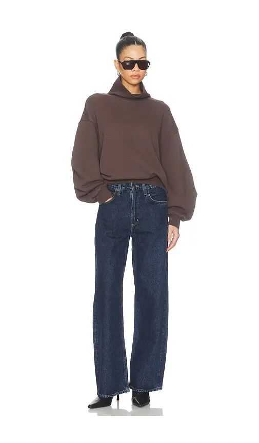 AGOLDE Jenning Sweatshirt In Brown