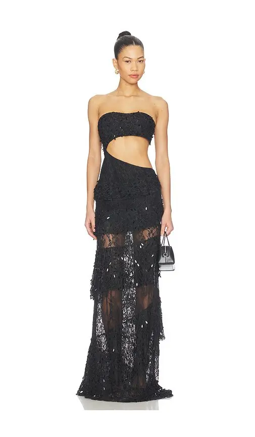 LA FUORI Luna Veil Tier Dress