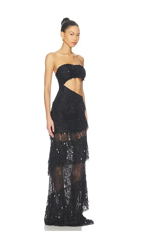 LA FUORI Luna Veil Tier Dress