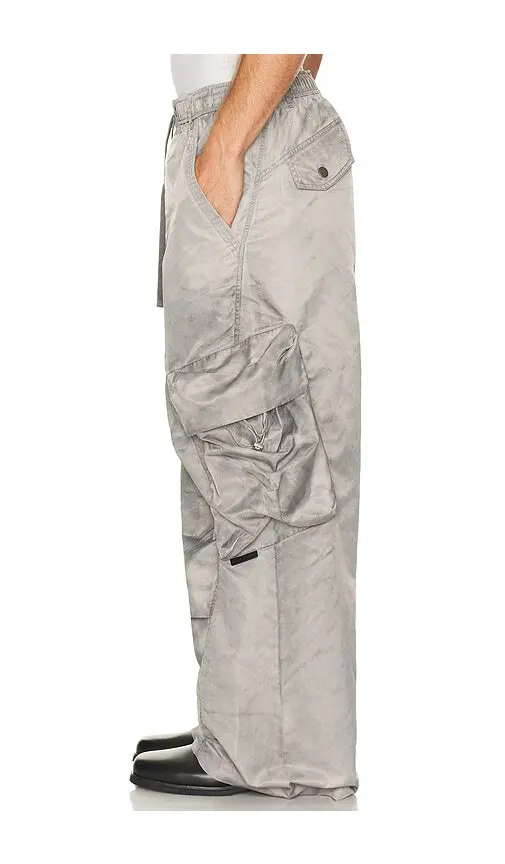 FENG CHEN WANG Sand Washed Nylon Cargo Pants