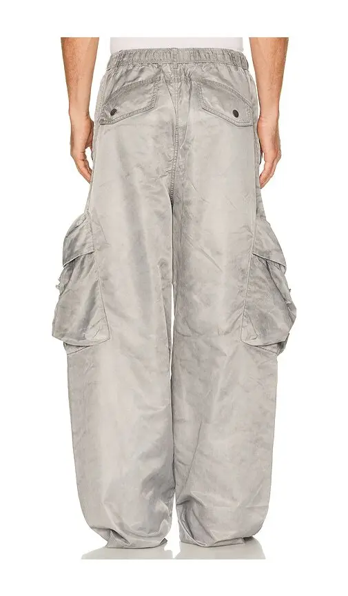 FENG CHEN WANG Sand Washed Nylon Cargo Pants