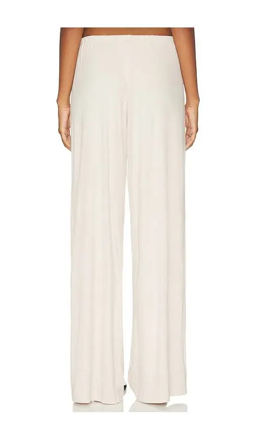 RUNAWAY THE LABEL Anji Relaxed Wide Leg Sweatpants In Neutral