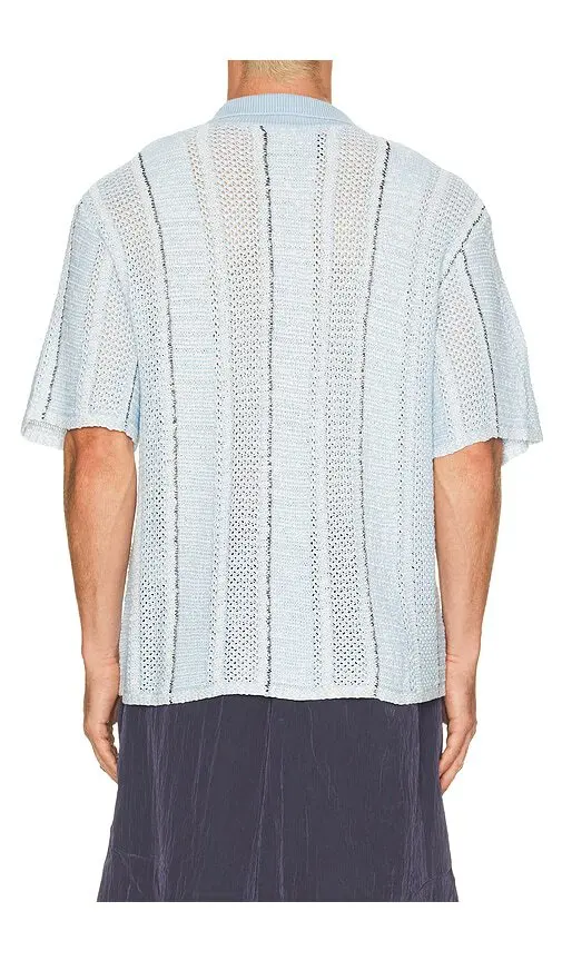 FENG CHEN WANG Knitted Cardigan Sweater In Blue