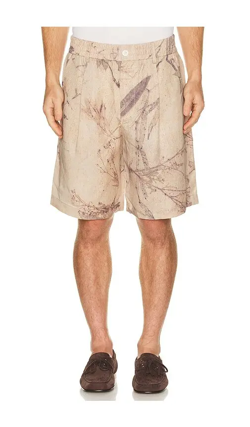 FENG CHEN WANG Printed Plant Dye Shorts