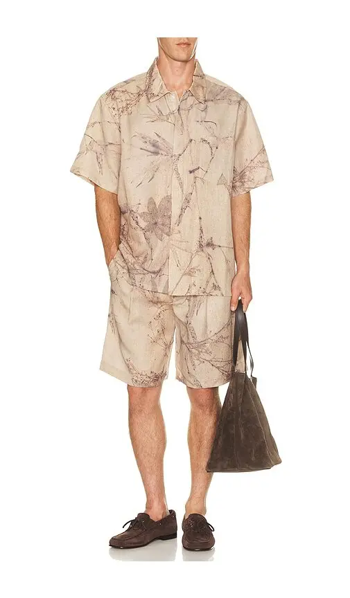 FENG CHEN WANG Printed Plant Dye Shorts
