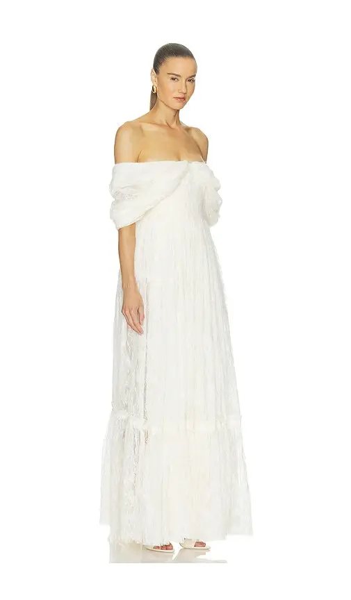 V. CHAPMAN X Kristopher Brock Leon Gown In White