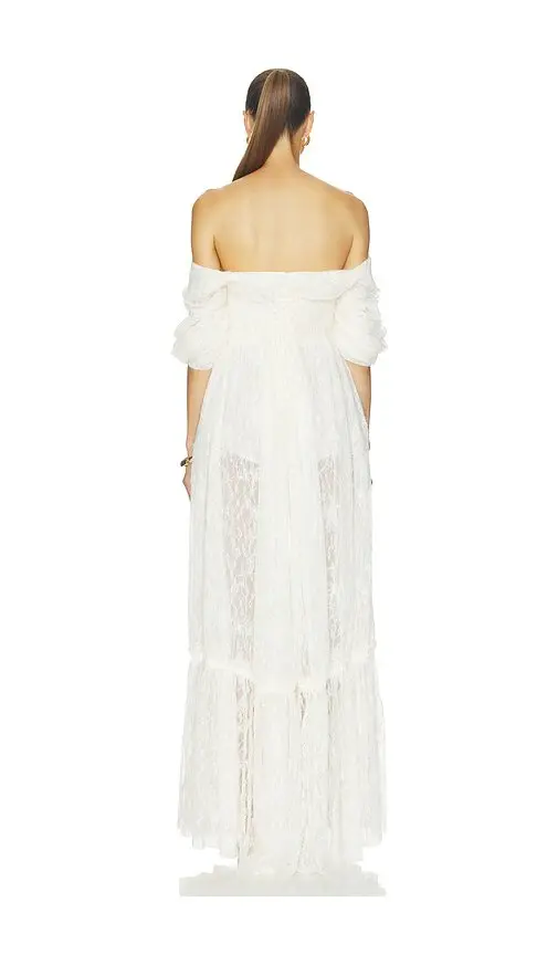 V. CHAPMAN X Kristopher Brock Leon Gown In White