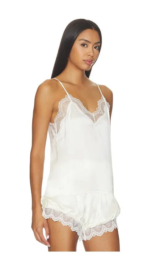 AEXAE X Silk Lace Tank - Ivory