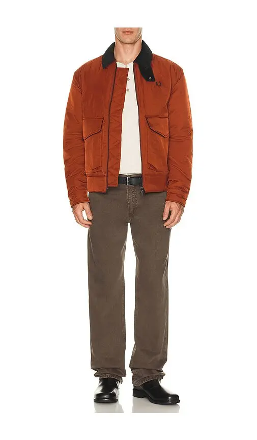 Fred Perry Nylon Caban Jacket In Red