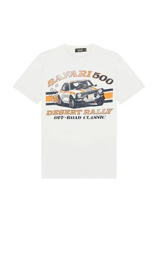 Junk Food Safari 500 Vintage Tee In White