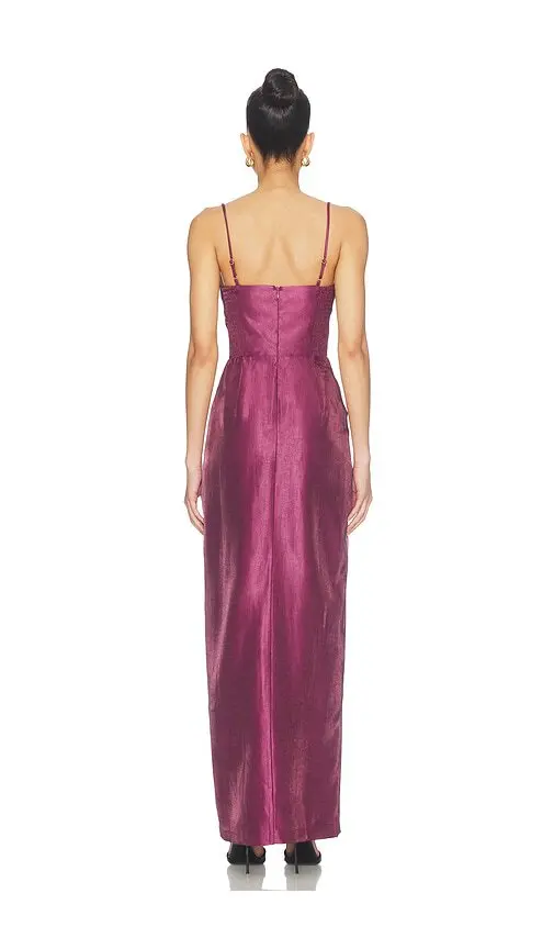 Amanda Uprichard Lyra Maxi Dress In Purple