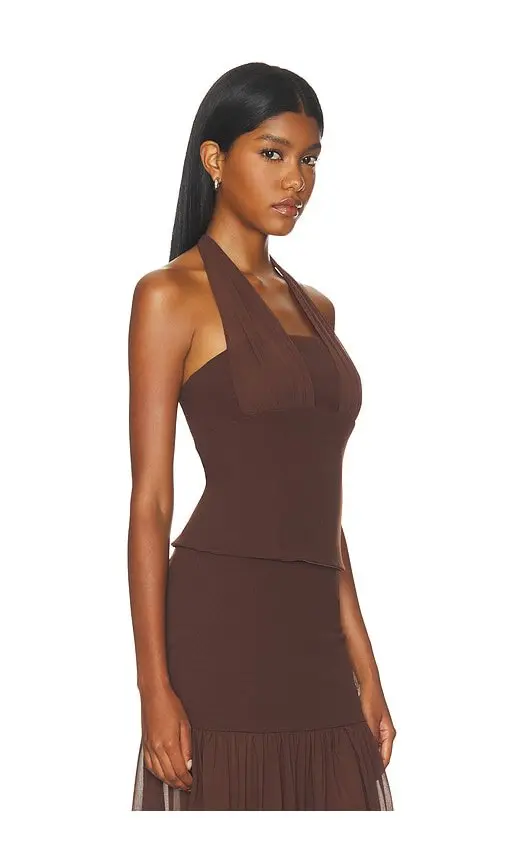 SEVEN WONDERS Nyra Tailored Halter Top
