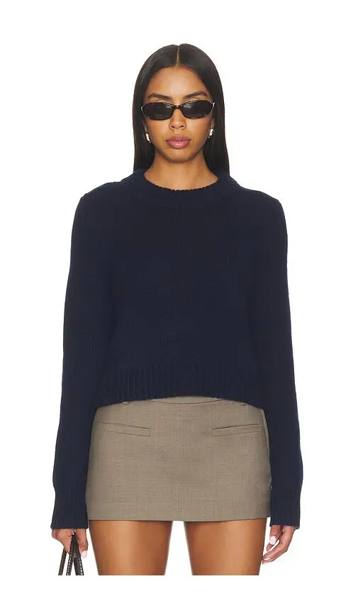LA LIGNE Solid Mini Martin Sweater - Navy