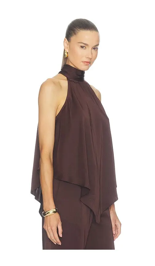 Lapointe Lightweight Satin Hankerchief Top