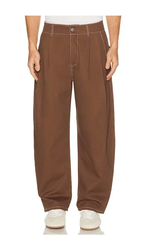 MALBON Station Pant In Brown