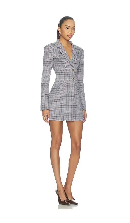 Majorelle Dolly Blazer Dress In Grey