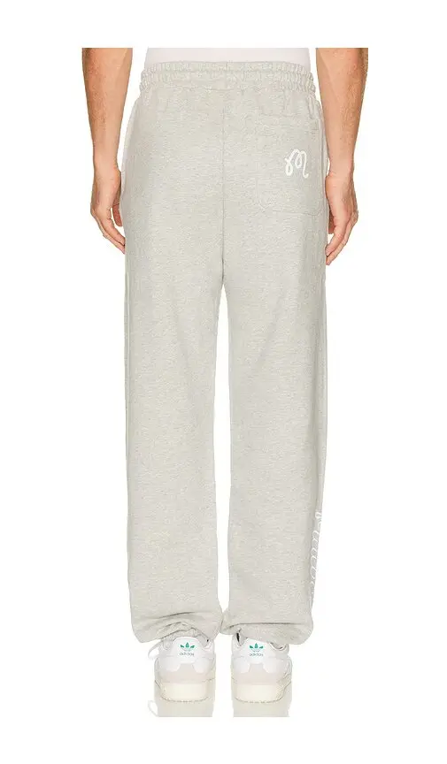 MALBON Clubhouse Sweatpant In Grey