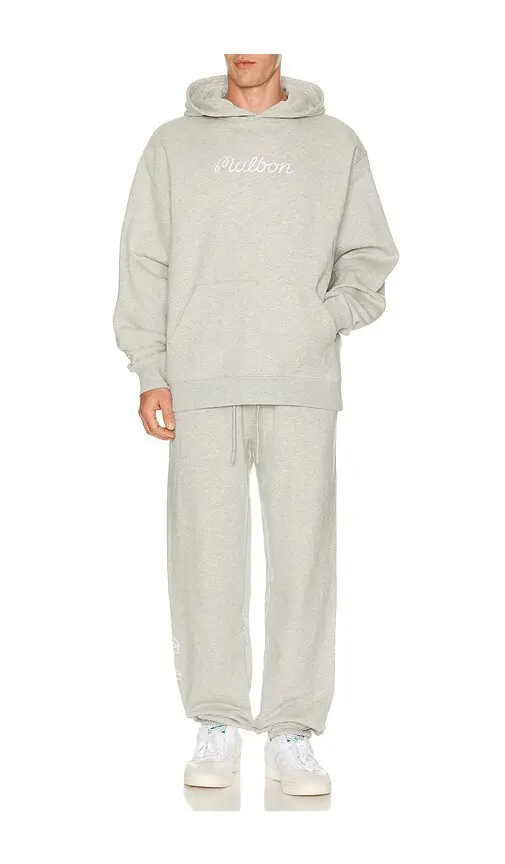 MALBON Clubhouse Sweatpant In Grey