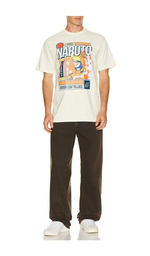 BIOWORLD Naruto Hidden Leaf Village Tee In Cream