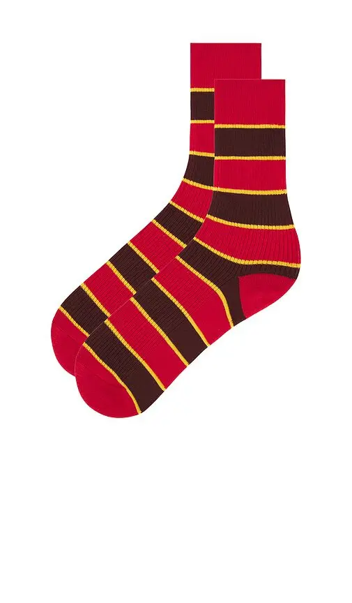 The Great. The Collegiate Sock In Red - Hotred