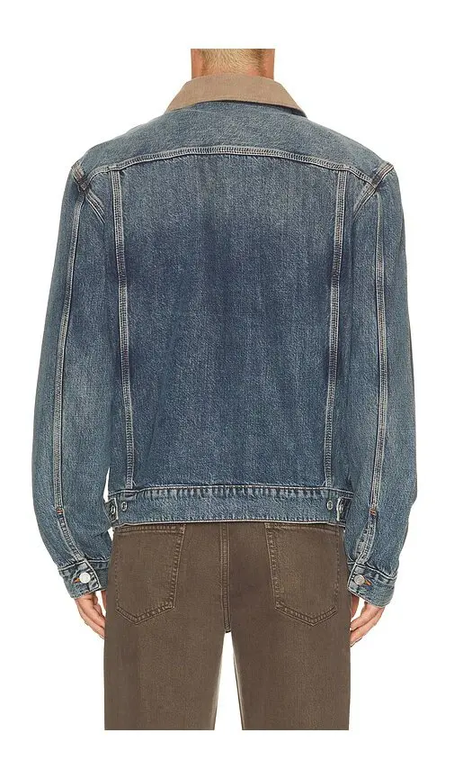 FRAME Zip Trucker In Blue