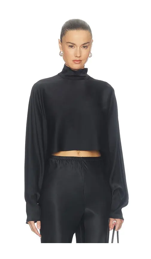 Lapointe Satin Caftan Top