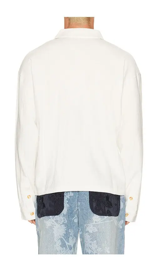 RYOKO RAIN Blurred Butterfly Button Up Shirt