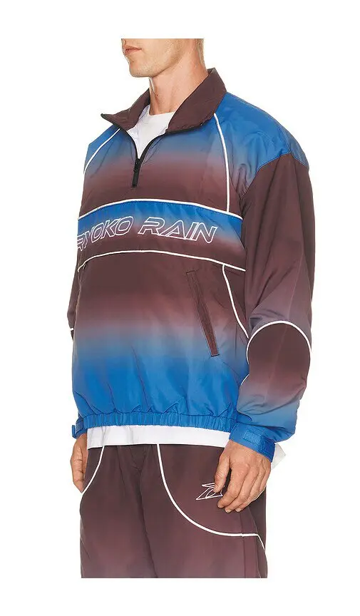 RYOKO RAIN Gradient Track Jacket In Blue