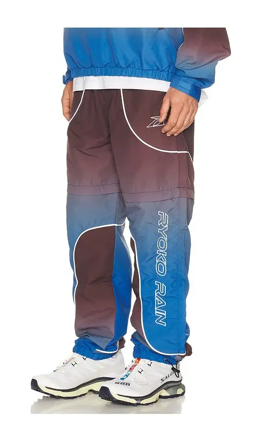 RYOKO RAIN Gradient Track Pants In Blue - Navy