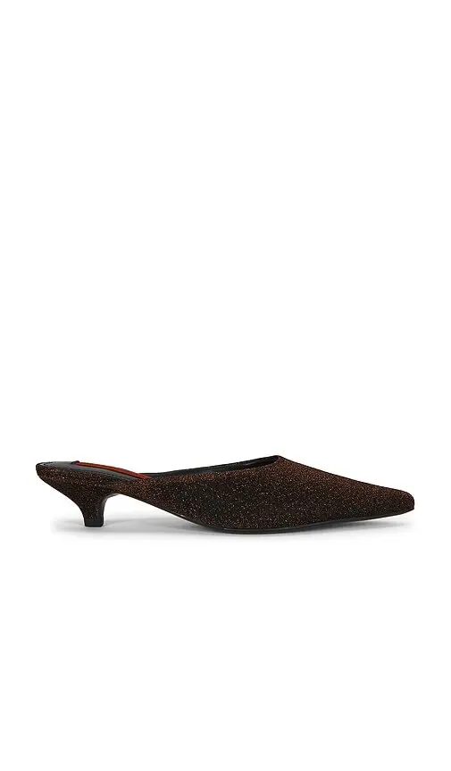 SIMONMILLER Tinsel Arrow Mule Pump In Metallic - Bronze