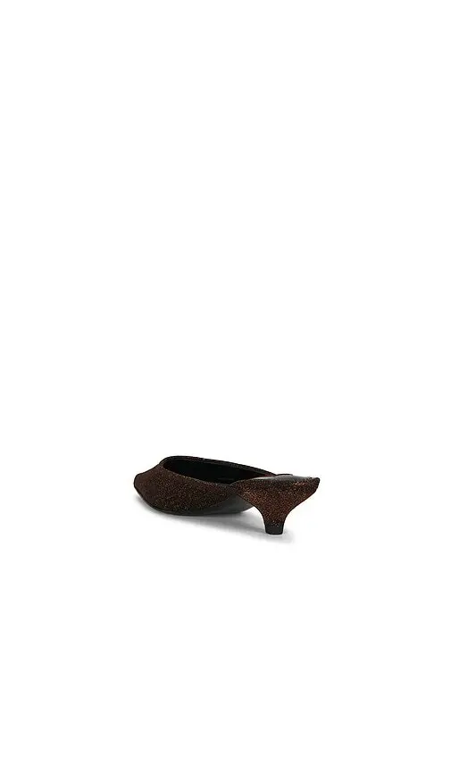 SIMONMILLER Tinsel Arrow Mule Pump In Metallic