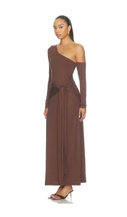 SEVEN WONDERS Bianca One Shoulder Maxi Dress