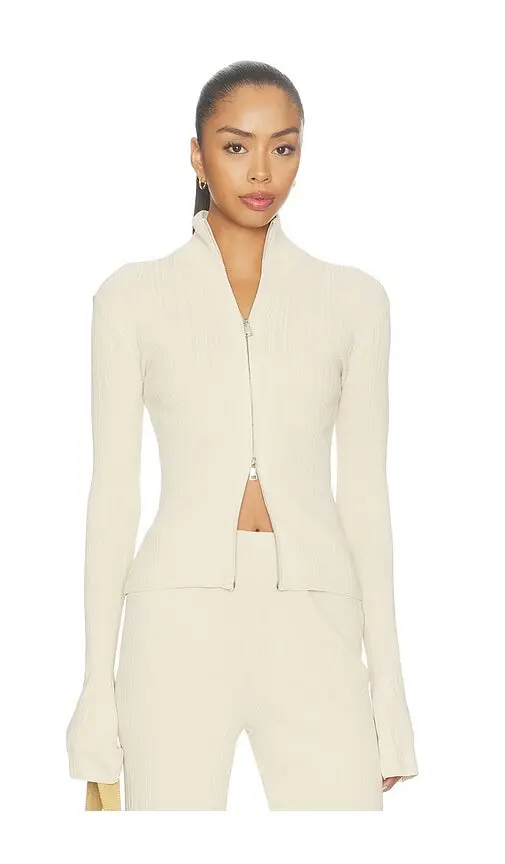 SNDYS. Lumi Knit Top In Neutral - Stone