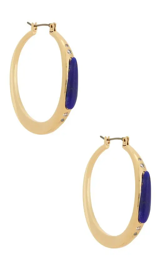 Ettika Lapis Solstice Hoops In Blue