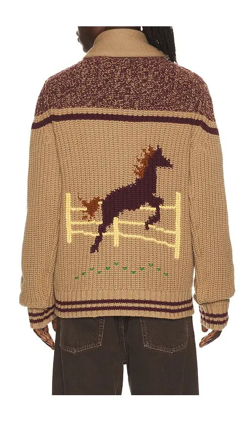 Guest In Residence Rodeo Cardigan In Brown